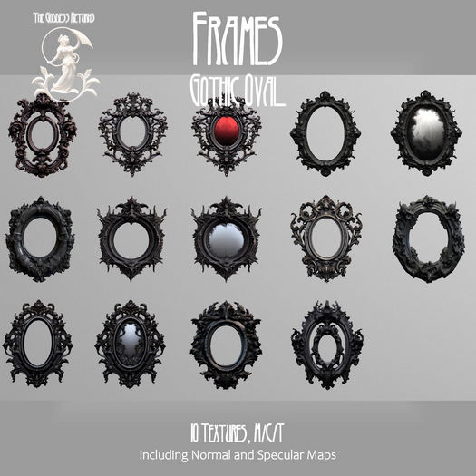 Second Life Marketplace - TGR - Frames - Gothic Oval boxed